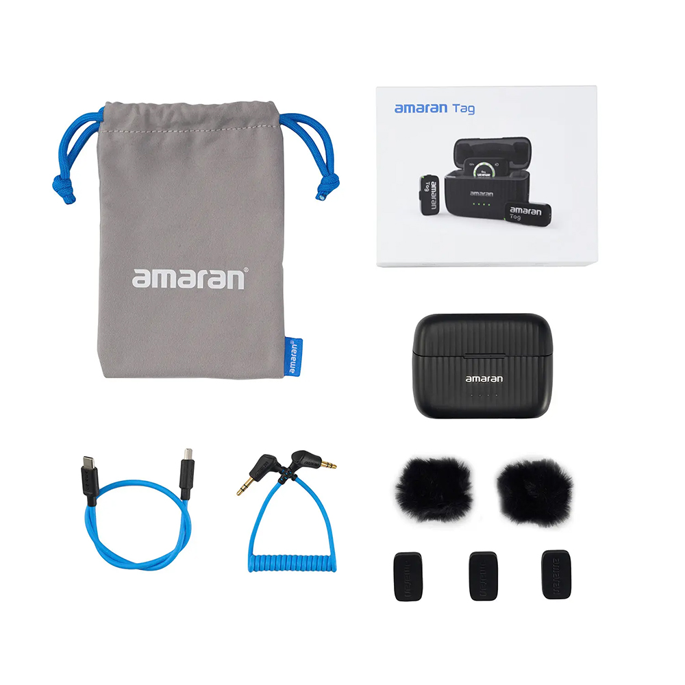 Aputure amaran Tag Dual Wireless Microphone System – USB C Version (Black)